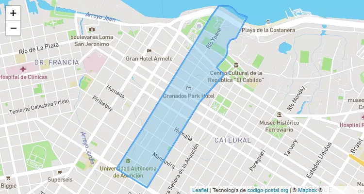 Código Postal 001013 - Paraguay