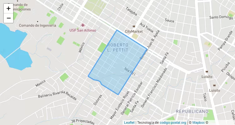 Código Postal 001110 - Paraguay