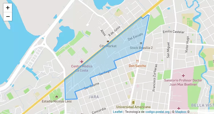 Código Postal 001203 - Paraguay