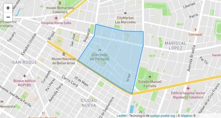 Código Postal 001209 - Paraguay