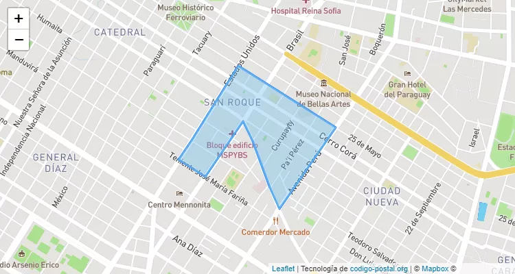 Código Postal 001220 - Paraguay