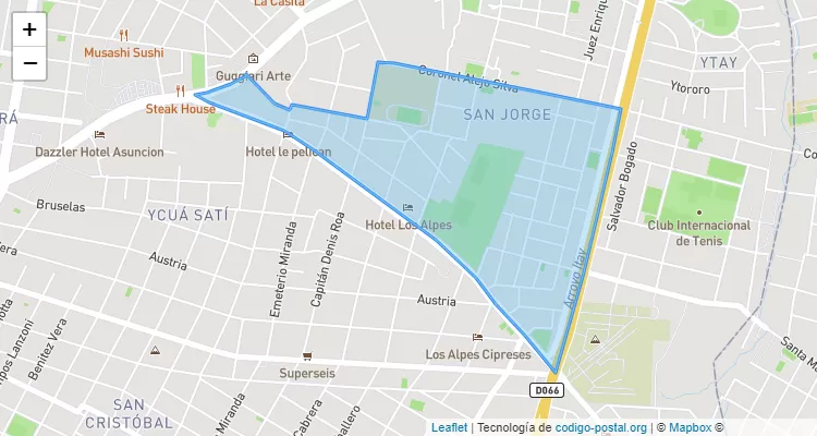 Código Postal 001402 - Paraguay