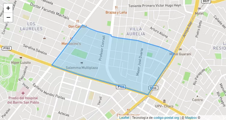 Código Postal 001419 - Paraguay