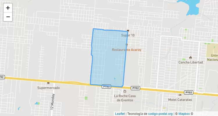 Código Postal 100104 - Paraguay