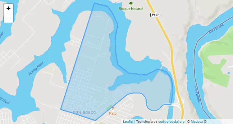 Código Postal 100117 - Paraguay