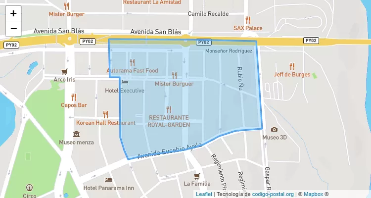 Código Postal 100136 - Paraguay