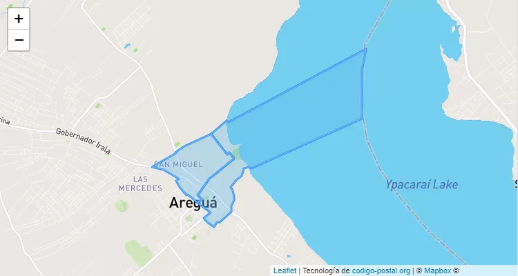 Código Postal Santo Domingo, Areguá - Central