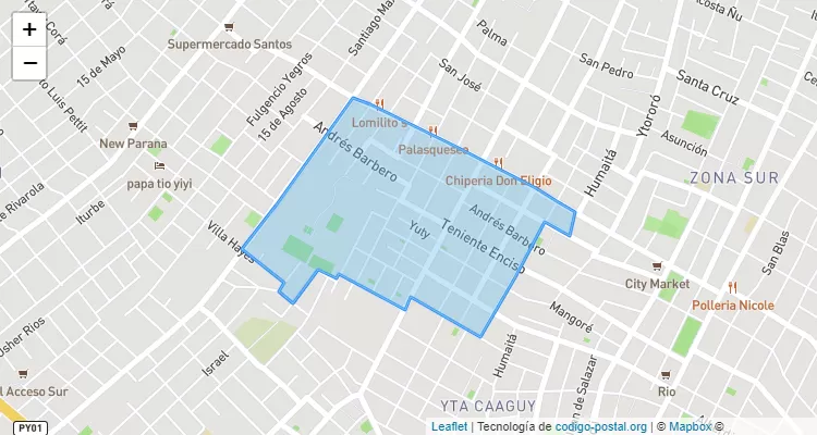Código Postal 110321 - Paraguay