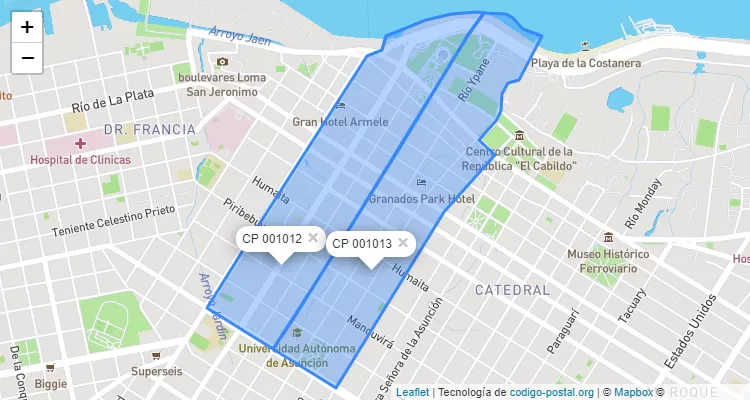 La Encarnacion, La Encarnación - Asunción ZIP Code