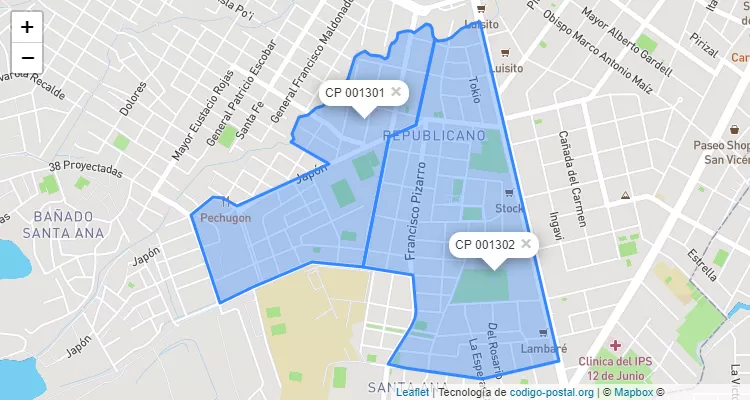 Código Postal Republicano, Santa María de la Asunción - Asunción