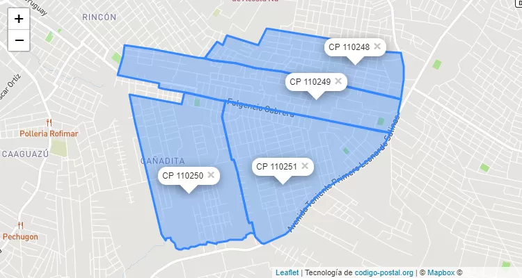 Código Postal Uruguay, Capiatá - Central