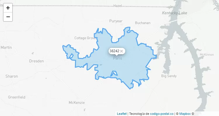 Paris Tennessee ZIP Code United States Paris Tennessee ZIP Code United States